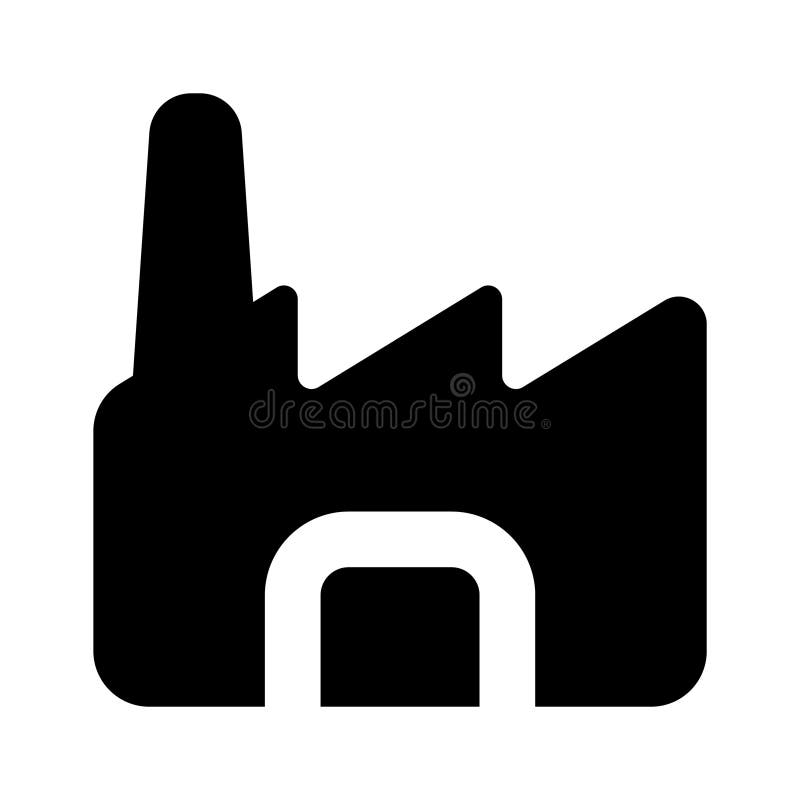 Creatively Design Icon of Factory, Industry Vector Design Stock Vector ...
