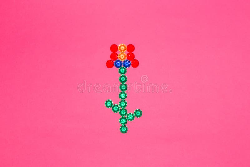 Creatively Designed Flower from Colorful Gemstone, Creative Modern ...
