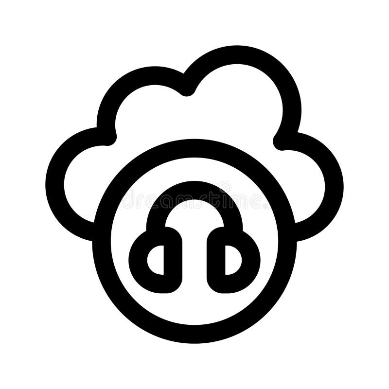 Creatively Designed Icon of Cloud Music, Ready To Use in Websites and ...