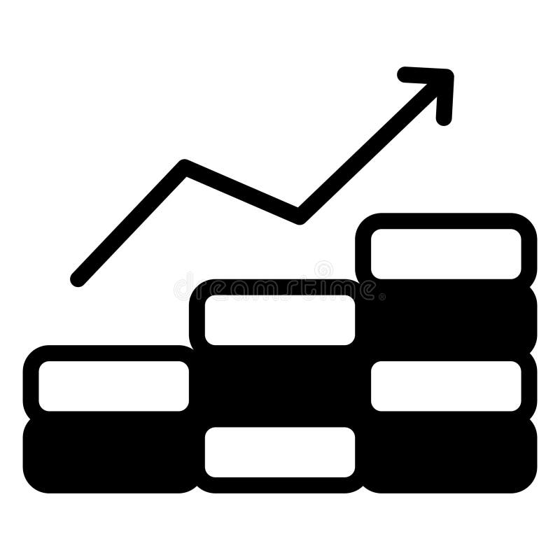 Creatively Designed Icon of Money Growth, Trendy Icon of Business ...