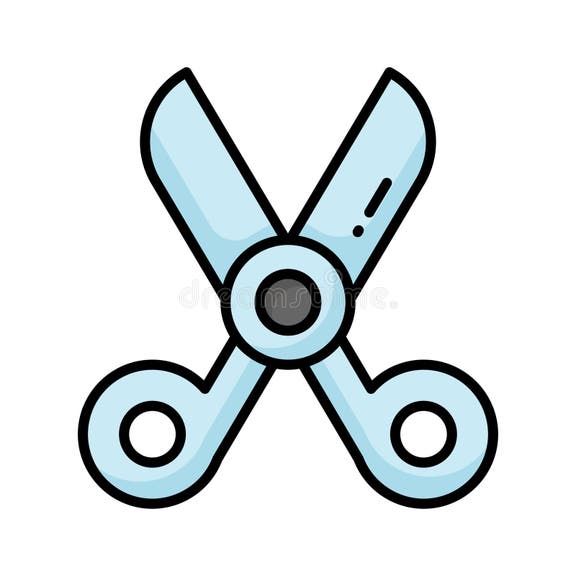 Creatively Designed Icon of Scissors in Trendy Style, Ready To Use ...
