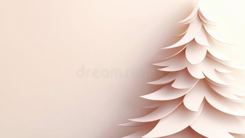 A Creatively Designed Layered 3D Paper Christmas Tree Displays Soft ...