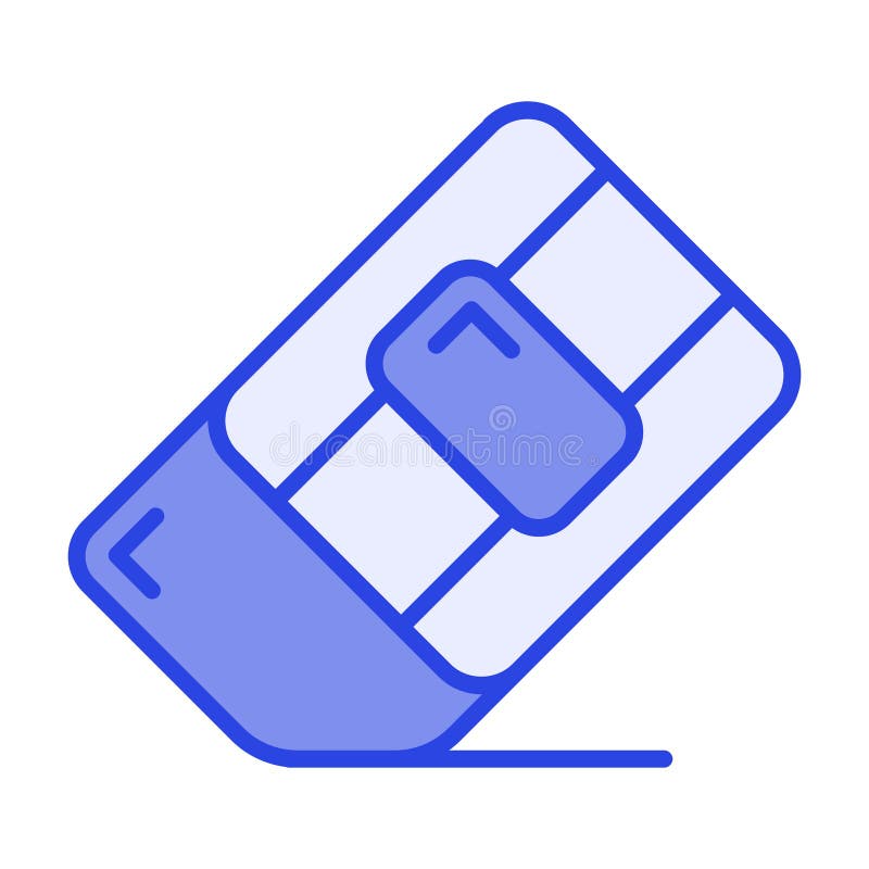Creatively Designed Modern Icon of Eraser, Vector in Trendy Editable ...