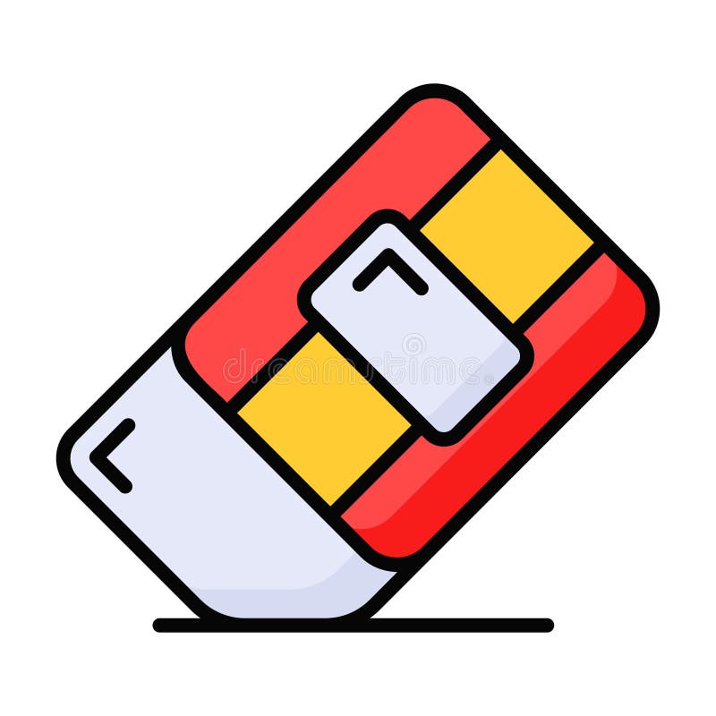 Creatively Designed Modern Icon of Eraser, Vector in Trendy Editable ...
