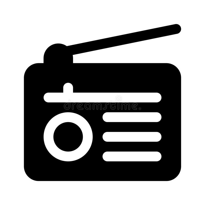 Creatively Designed Modern Icon of Radio, Vector in Trendy Editable ...