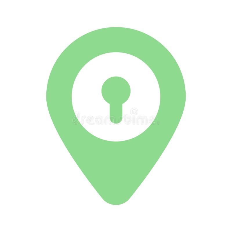 Creatively Designed Secure Location Vector Design, Location Access Icon ...