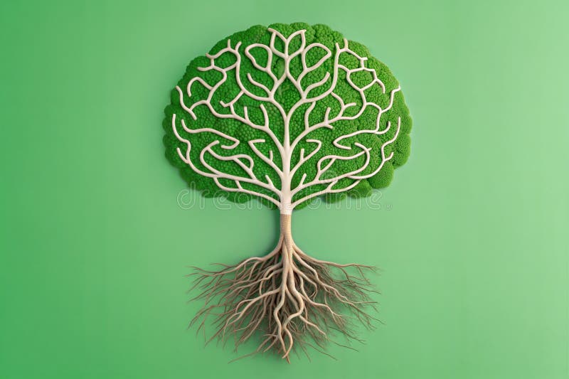 A Creative Design Shows a Tree with Branches and Roots Forming the ...