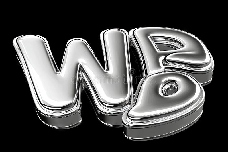 Creatively Stacked Letters are Set Against a Solid Black Background ...