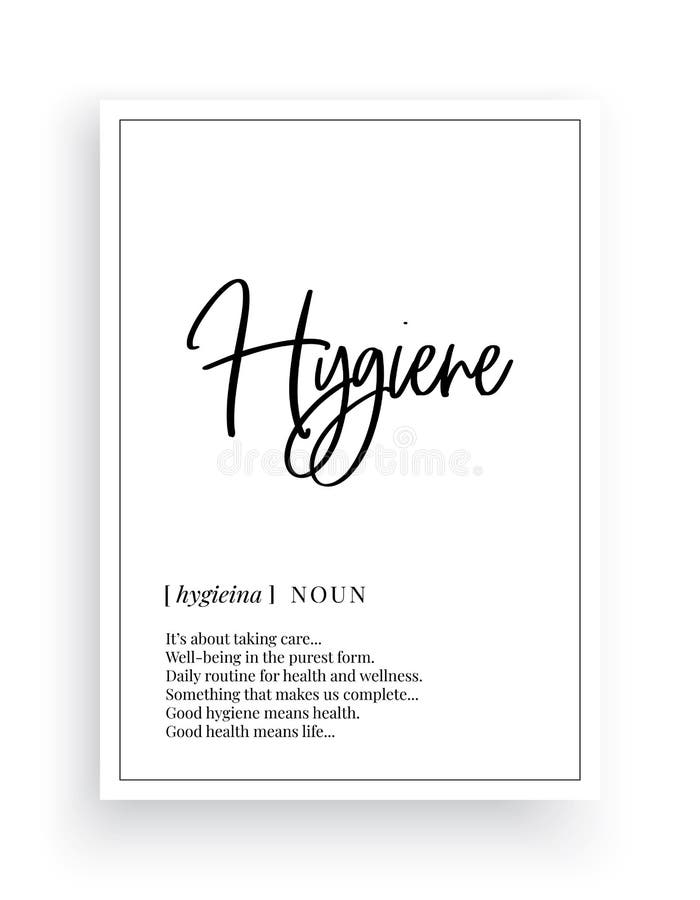 Hygiene Lettering Stock Illustrations – 3,441 Hygiene Lettering Stock ...