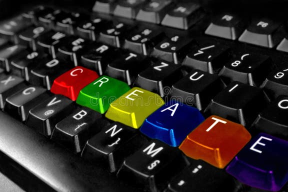 Creativity stock photo. Image of create, keys, colour - 2619780