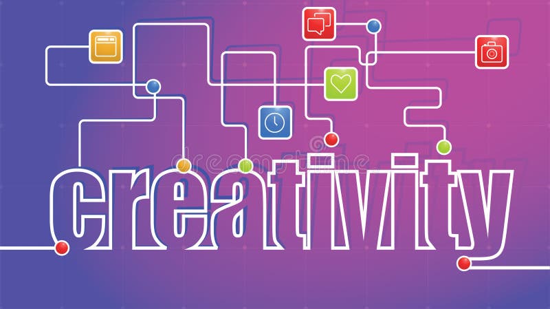 Creativity Abstract Text stock vector. Illustration of professional ...