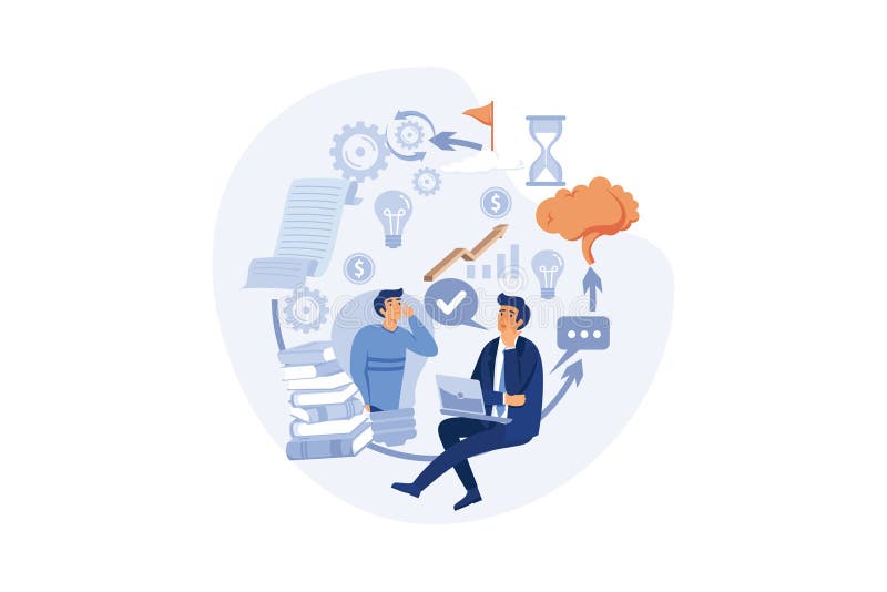 Creativity As Business Development and Innovations Flat Person ...