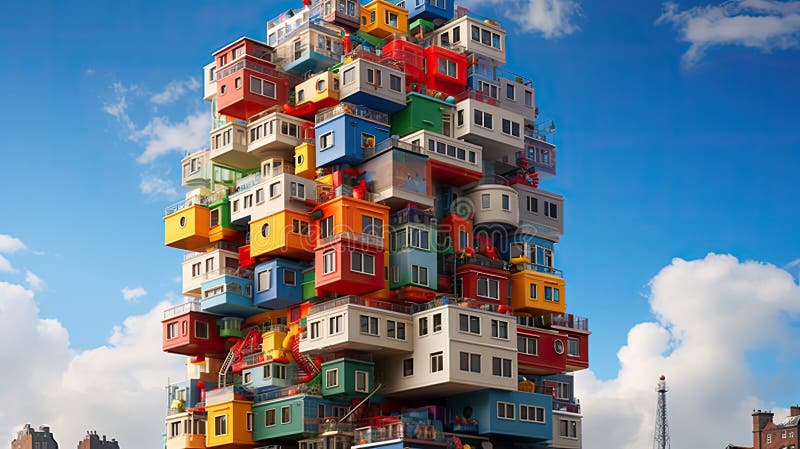 Creativity Building with Legos Stock Illustration - Illustration of ...