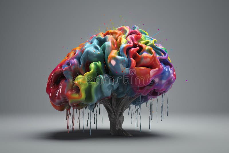 Explosion of Colors Out of an Artist in Concept of Creative and Art ...