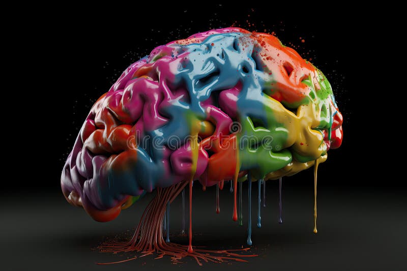 Explosion of Colors Out of an Artist in Concept of Creative and Art ...