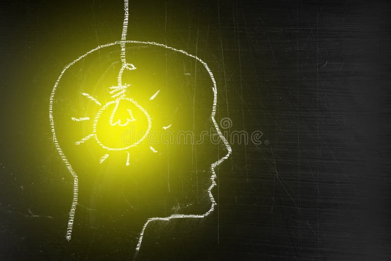 Creativity Concept for Good Ideas on Blackboard Inspiration Concept ...