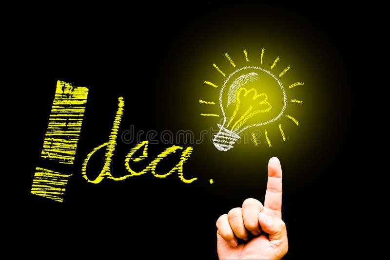 Creativity Concept for Good Ideas on Blackboard Inspiration Concept ...