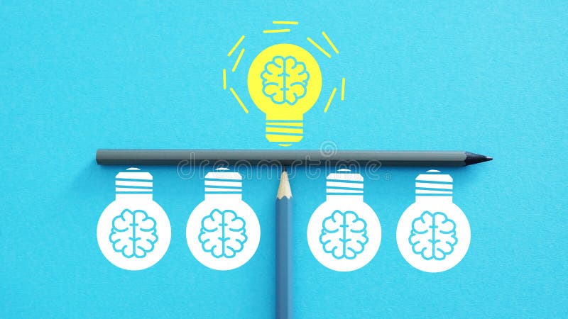 Creativity Concept for Good Ideas are Shown with Pictures of Lamp Stock ...