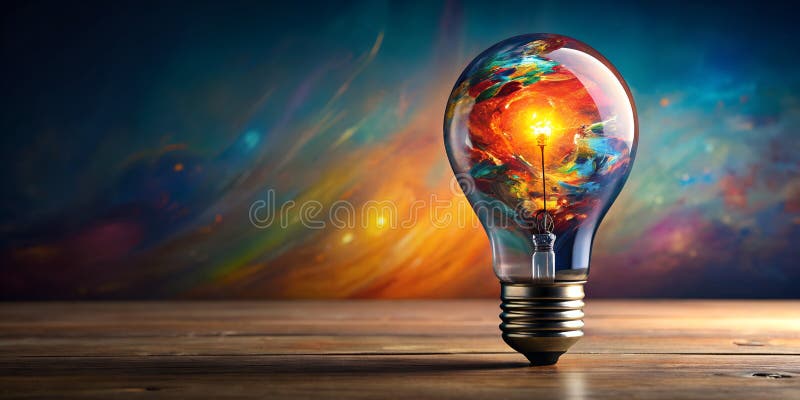 Creativity Concept that Inspires Ideas with Lightbulb Made from ...