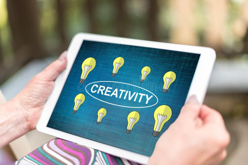 Creativity Concept on a Tablet Stock Image - Image of creativity ...