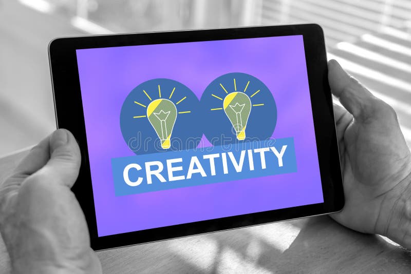 Creativity Concept on a Tablet Stock Image - Image of innovation ...