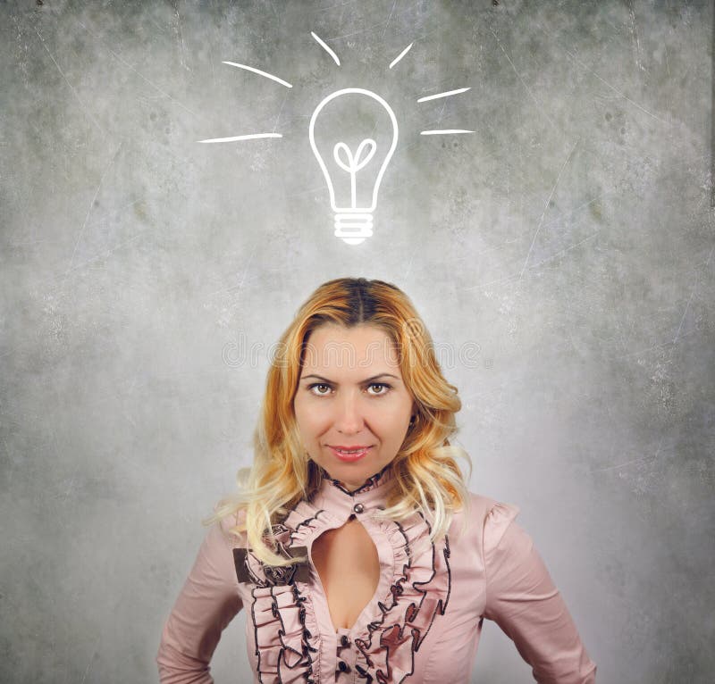 Creativity concept woman stock photo. Image of girl, decision - 51287128