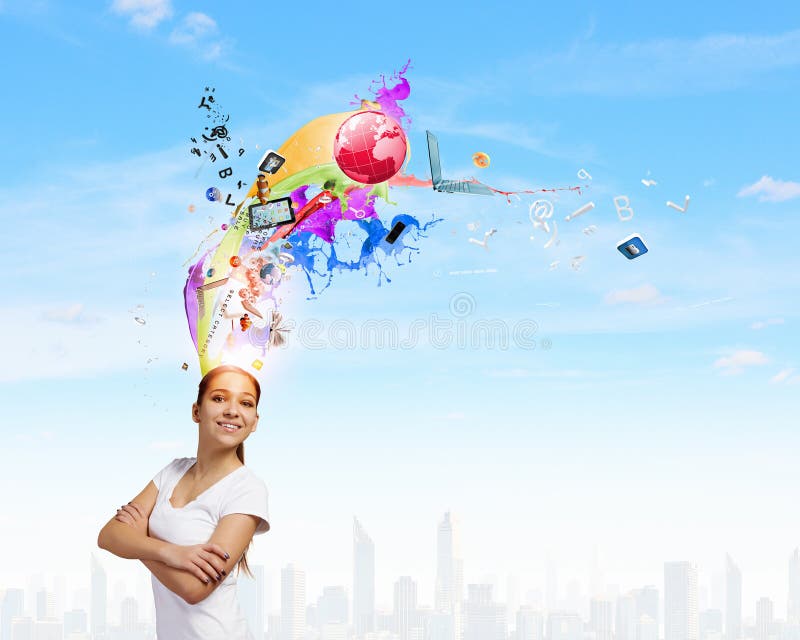 Creativity concept stock image. Image of concept, brain - 42033583