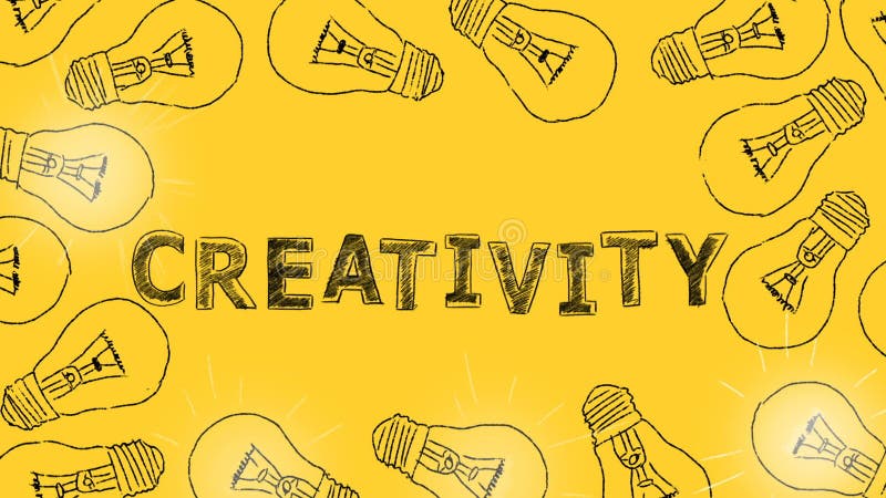 Creativity. Conceptual Animated Illustration Stock Footage - Video of ...