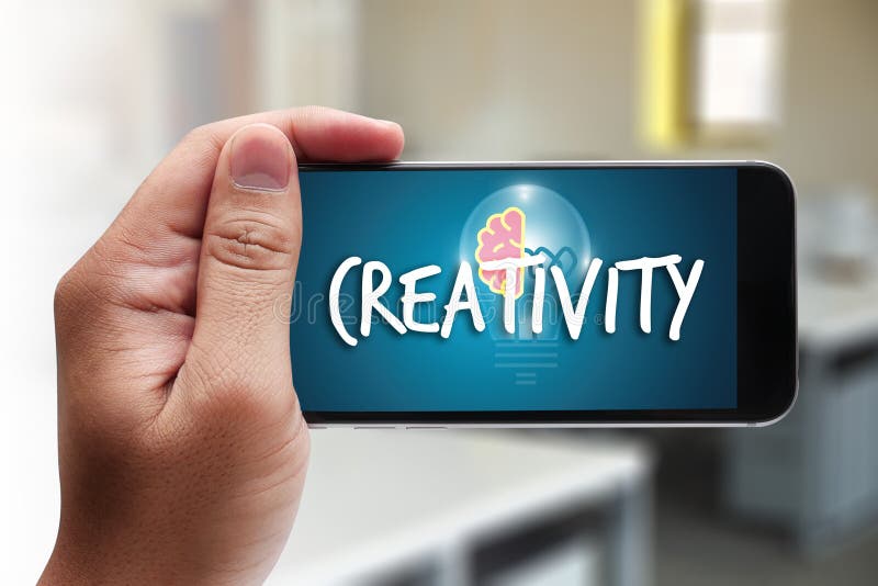 CREATIVITY Creative and Design Thinking Innovation Process Crea Stock ...