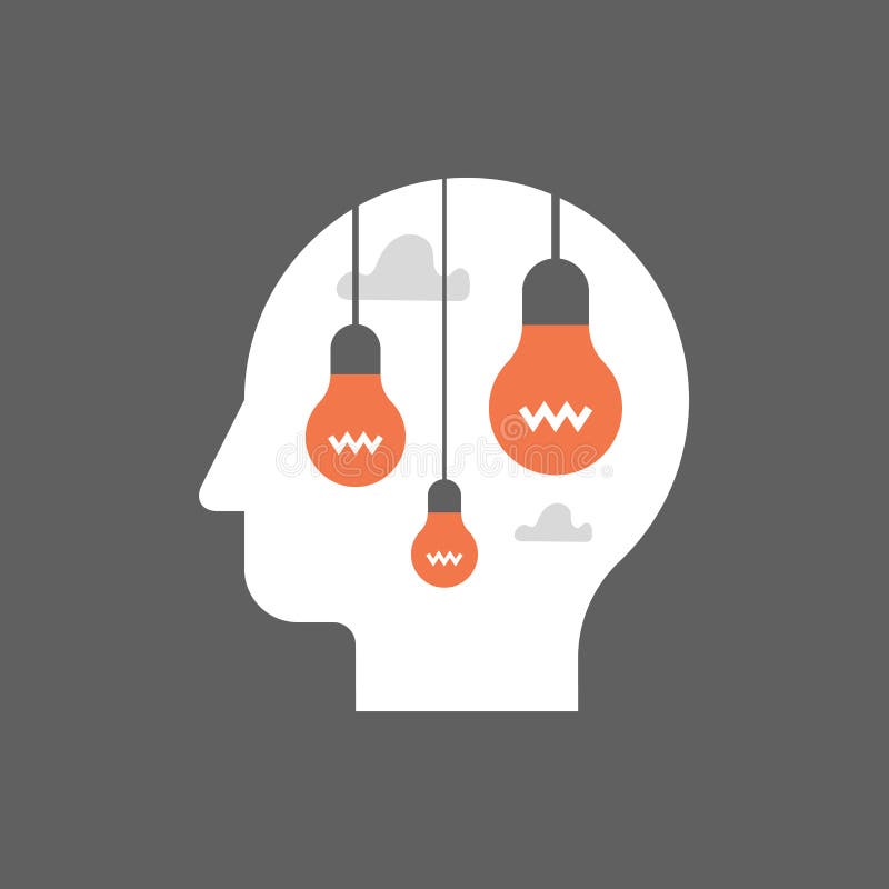 Creativity Development, Creative Thinking, Design Solution Stock Vector ...