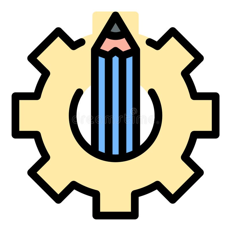 Creativity Development Icon in Flat Line Style Representing Innovation ...