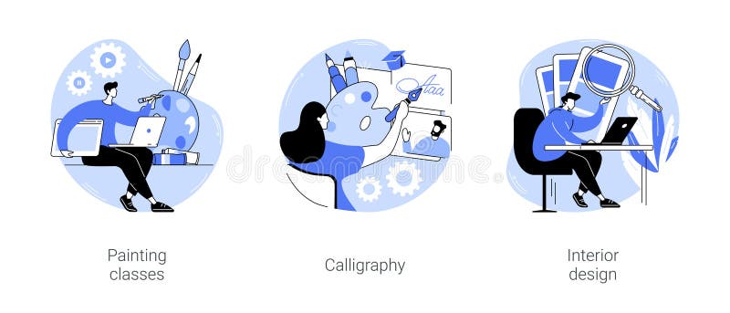 Creativity Development Isolated Cartoon Vector Illustrations Se Stock ...