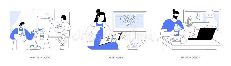 Creativity Development Isolated Cartoon Vector Illustrations Se Stock ...