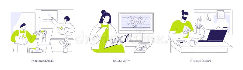 Creativity Development Isolated Cartoon Vector Illustrations Se Stock ...