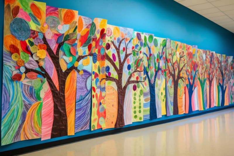 Creativity in an Elementary School Class. Generative Ai Stock ...