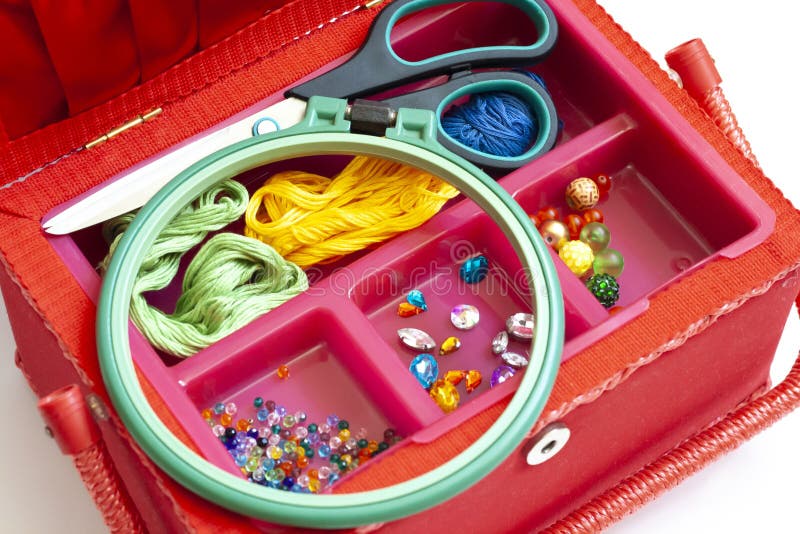 Hobbies. Embroidery Cross-stitch. Stock Photo - Image of hobbies, cross ...