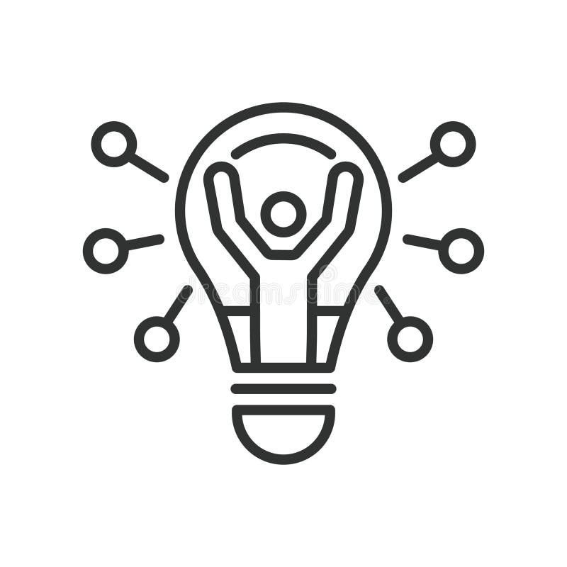 Creativity, Icon in Line Design. Creativity, Innovation, Idea ...