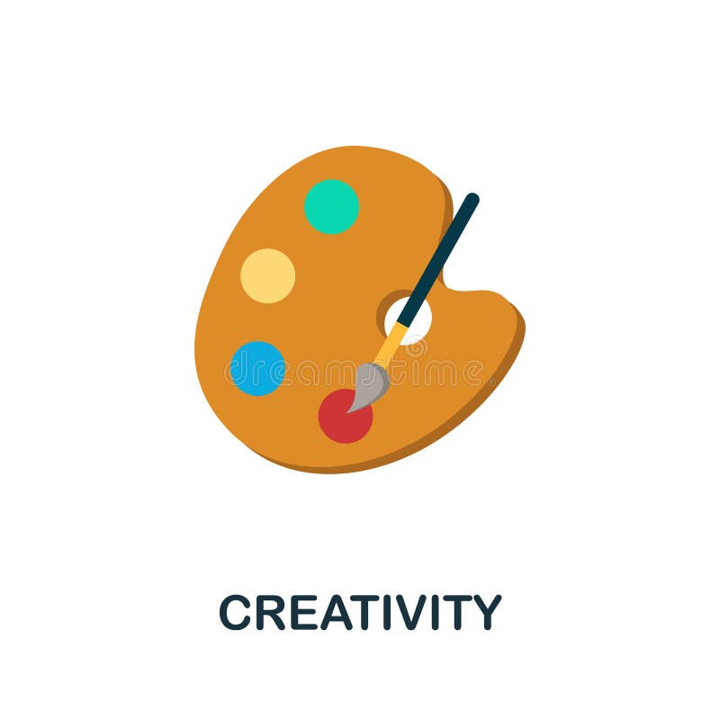 Creativity Icon. Monochrome Simple Creativity Icon for Templates, Web ...