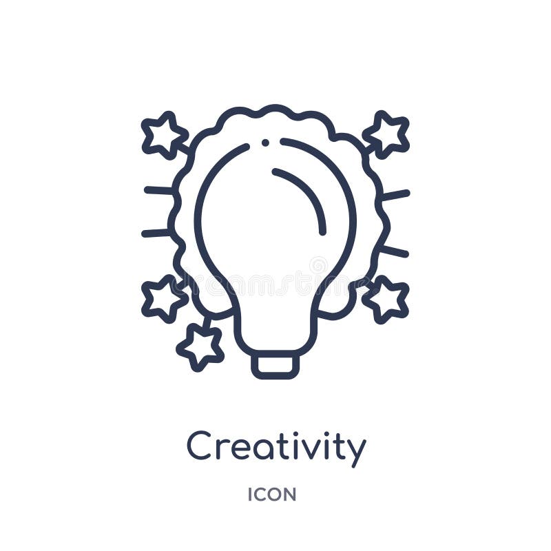 Creativity Icon from People Skills Outline Collection. Thin Line ...