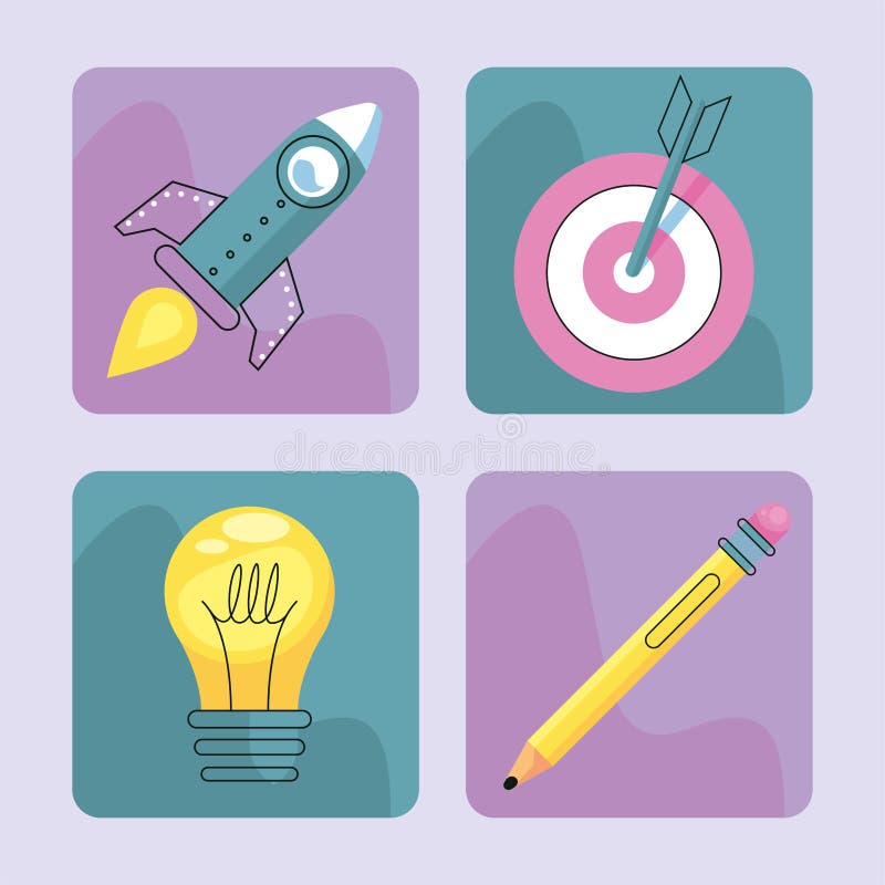 Creativity icon set stock vector. Illustration of difference - 240584972 Creativity icon set stock vector. Illustration of difference - 240584972