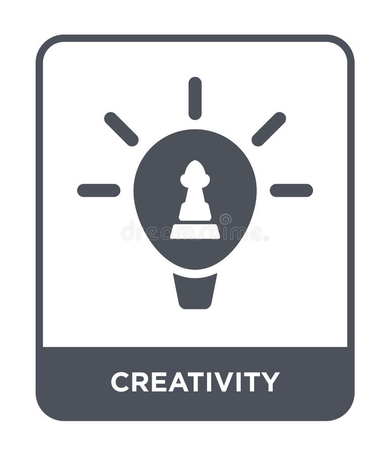 Creativity Icon in Trendy Design Style. Creativity Icon Isolated on ...