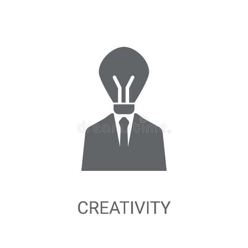 Creativity Icon. Trendy Creativity Logo Concept on White Backgro Stock ...