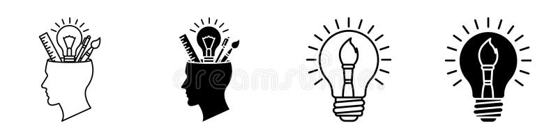 Creativity icon vector stock vector. Illustration of artwork - 347973374