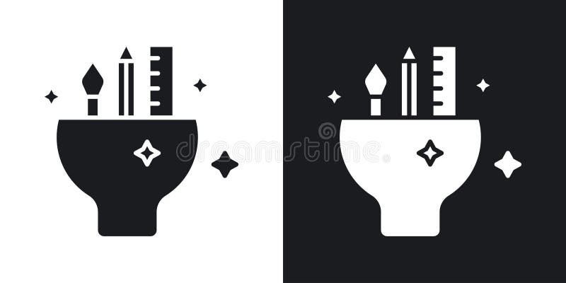 Creativity icon vector stock vector. Illustration of technology - 348262540