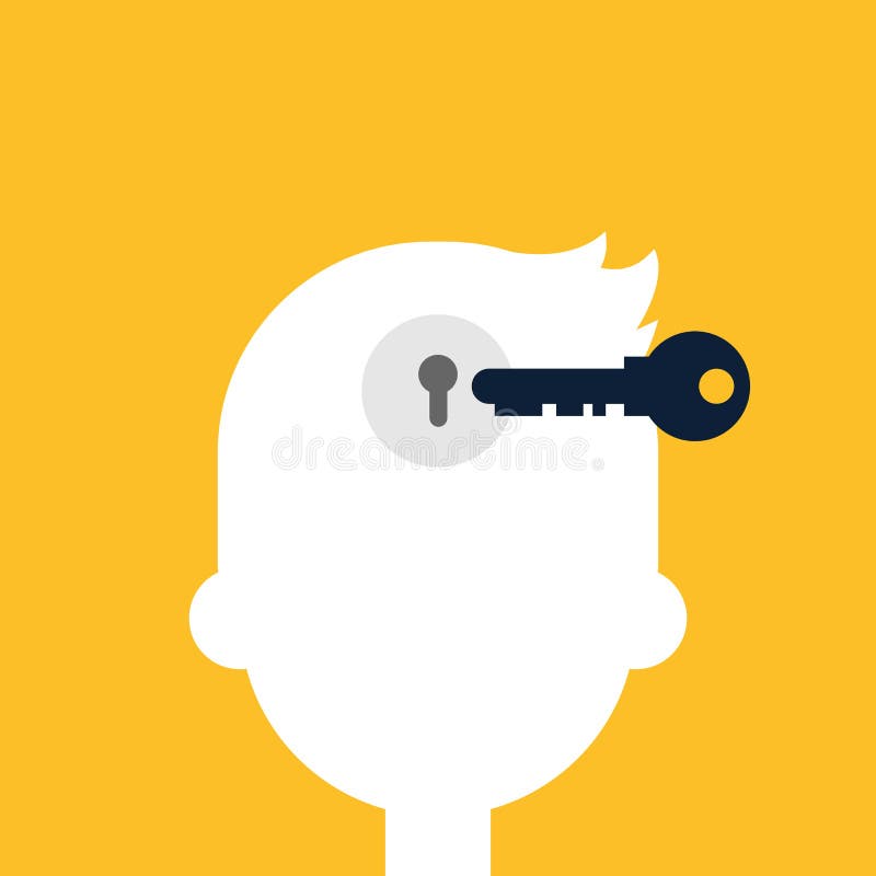 Creative Idea Concept Flat Design Stock Illustration - Illustration of ...