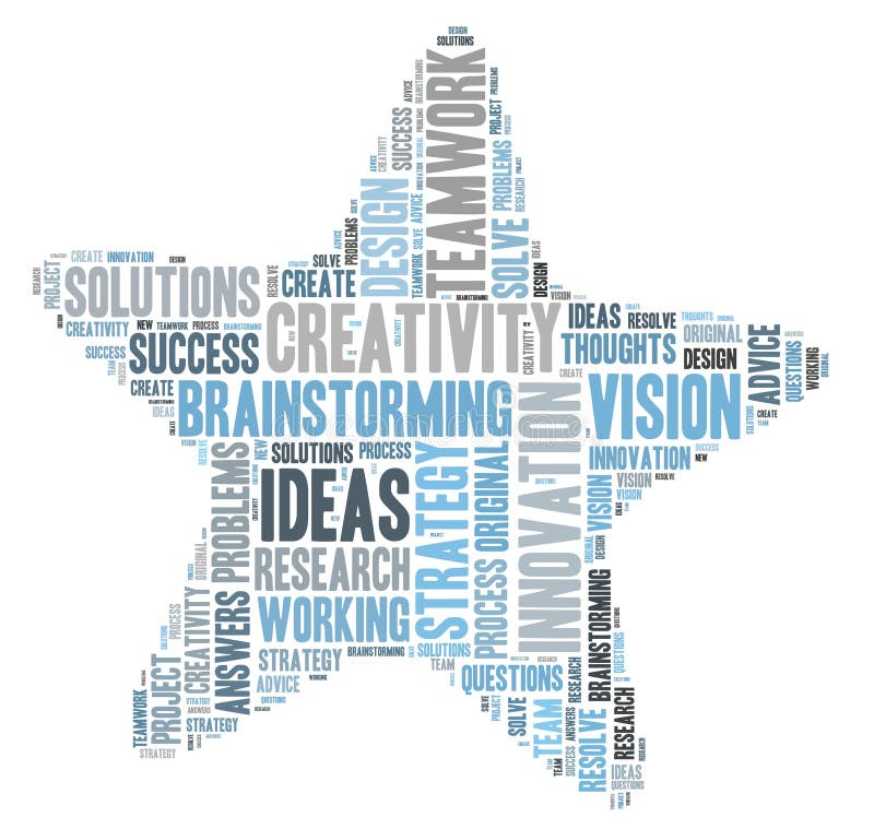 Creativity and Ideas and Vision Stock Illustration - Illustration of ...