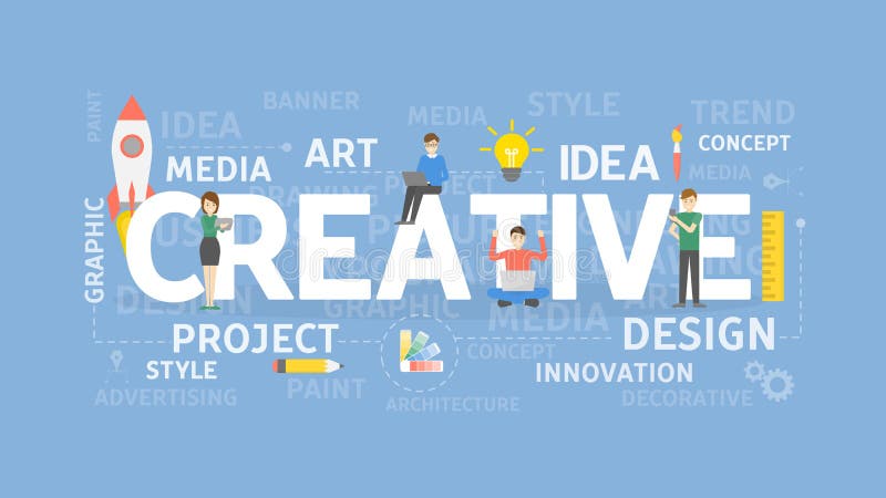 Creativity Illustration Concept. Stock Vector - Illustration of ...
