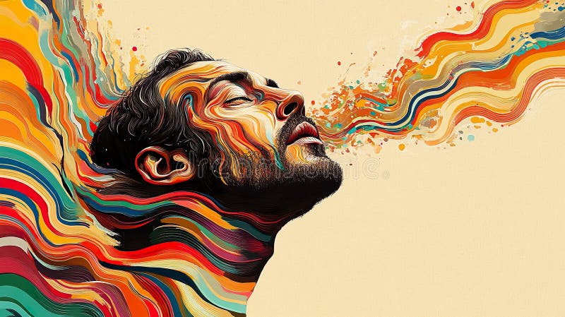 Creativity Imagination Concept Ideas Flow State Psychedelics Stock ...