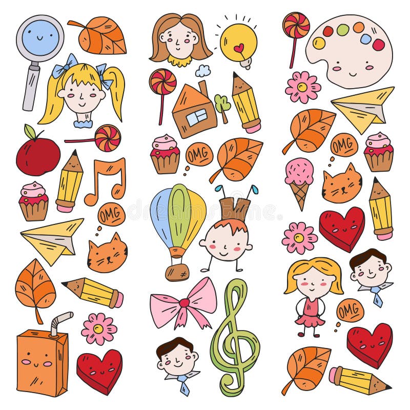 Creativity and Imagination. Vector Illustration. Children Education ...