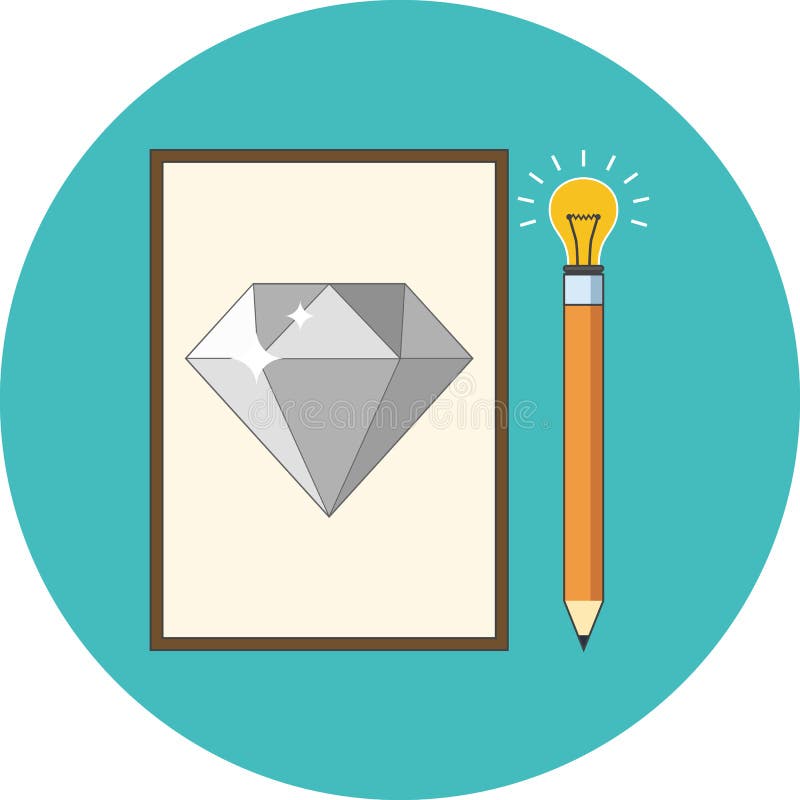 Creativity, Inspiration Concept. Flat Design Stock Vector ...